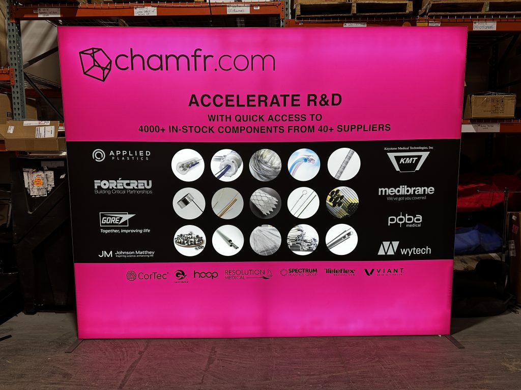 Chamfr Backlit Display | Apogee Exhibits